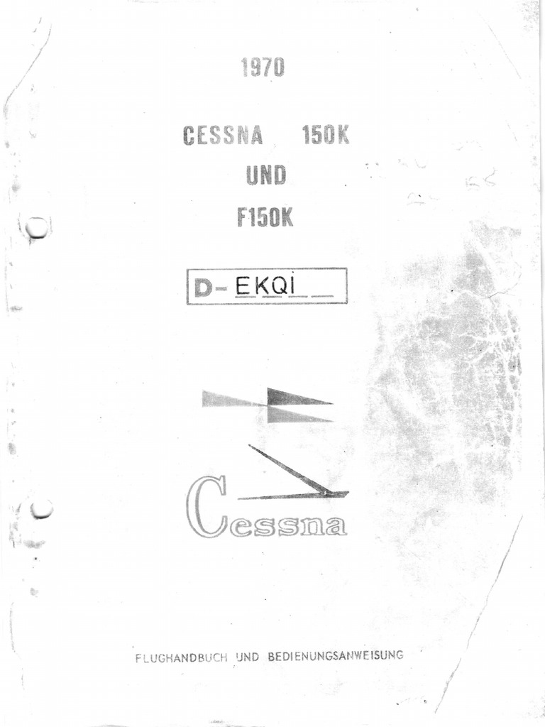 Flughandbuch Cessna 150K | PDF
