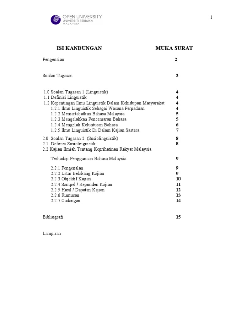 Assignment Bahasa Melayu | PDF