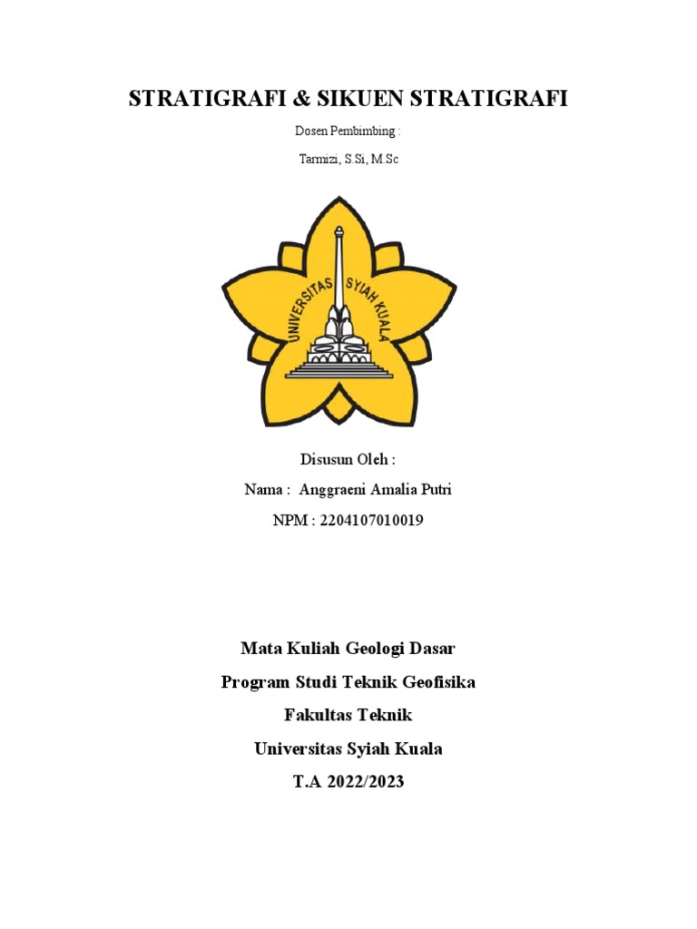 Pengantar Stratigrafi dan Sandi Stratigrafi | PDF | Kajian Bahasa Asing ...