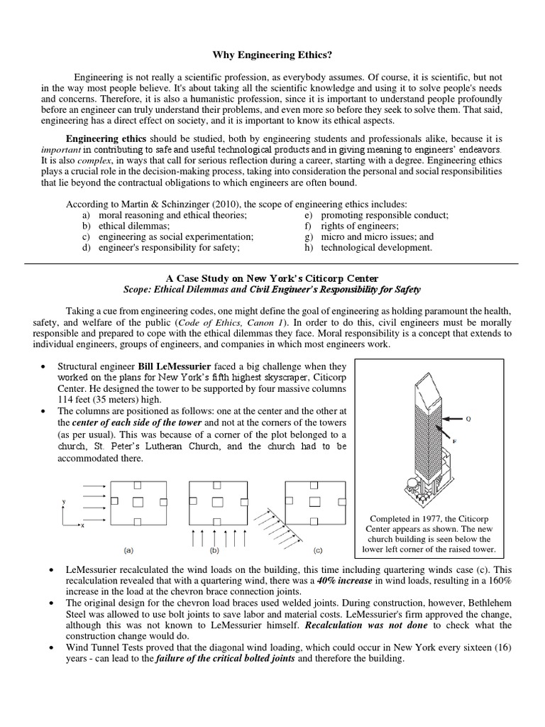 Engineering Ethics: A Case Study | PDF | Engineering | Social Institutions