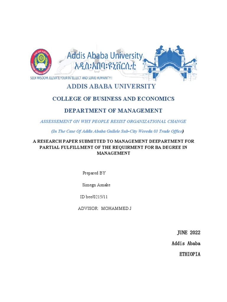 Final Draft Simu | PDF | Change Management | Employment