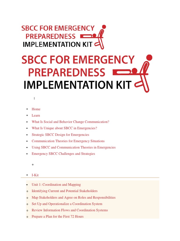 1what Is Social and Behavior Change Communication - Emergency ...