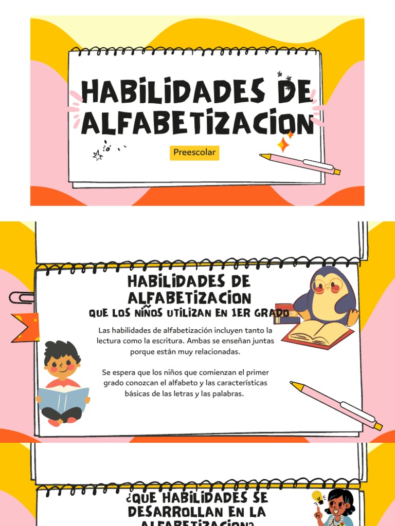 Habilidades de Alfabetización en Niños | PDF | Literatura | Educación ...