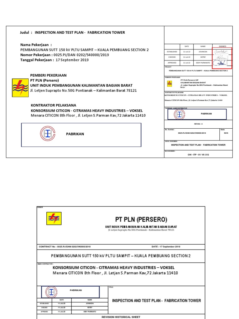 Itp Rev 0 | PDF | Systems Engineering | Evaluation