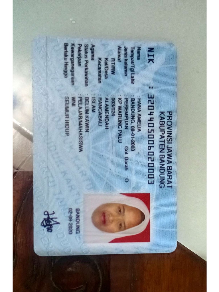 Hana Amelia 2150154 Ksap21a KTP | PDF