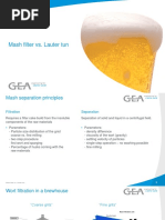 Meura Mash Filter Overview and Specs | PDF | Brewing | Fermented Drinks