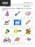 Isulat Ang Pangalan NG Larawan Worksheets | PDF