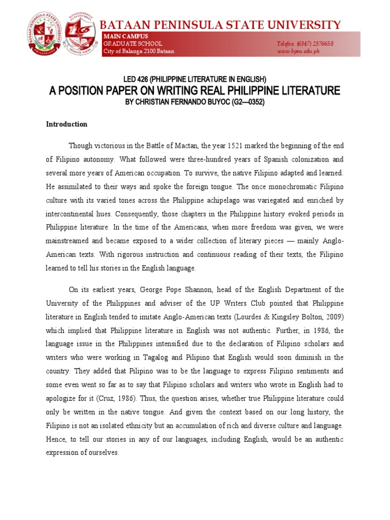 Philippine Lit: Language Debate | PDF | Philippines | English Language