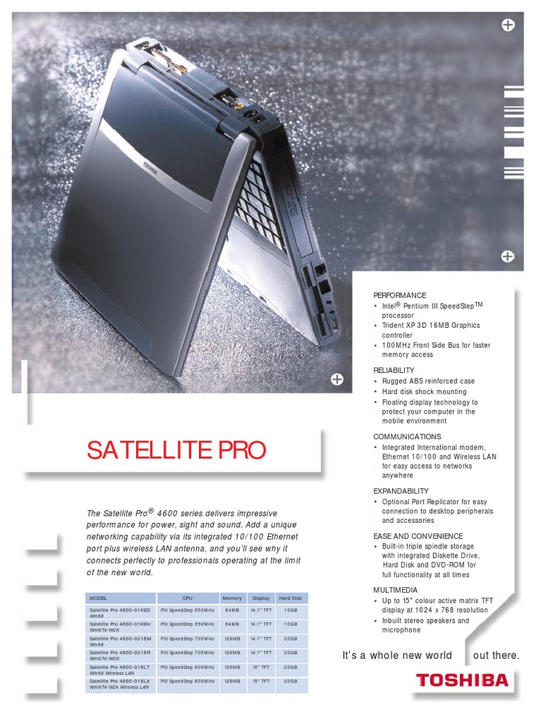 Satellite Pro More User Manuals On Pdf Usb Floppy Disk