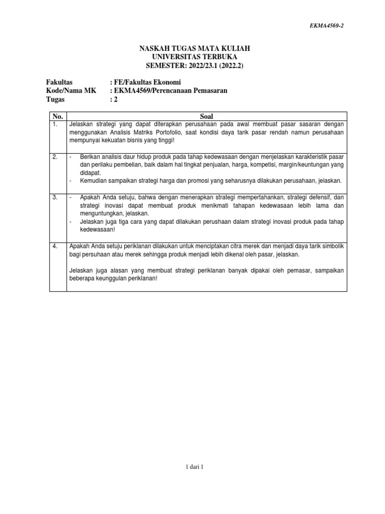 Ekma4569 tmk2 2 | PDF