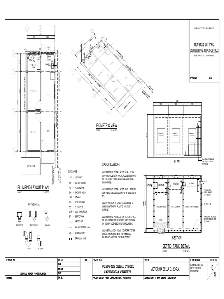 Cad Floor Plan-P1 | Download Free PDF | Plumbing | Building Technology