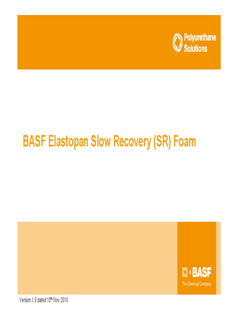 BASF Slow Recovery Foam | PDF
