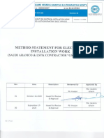 1.0 Method Statement - Installation of GI Conduits | PDF | Calibration ...