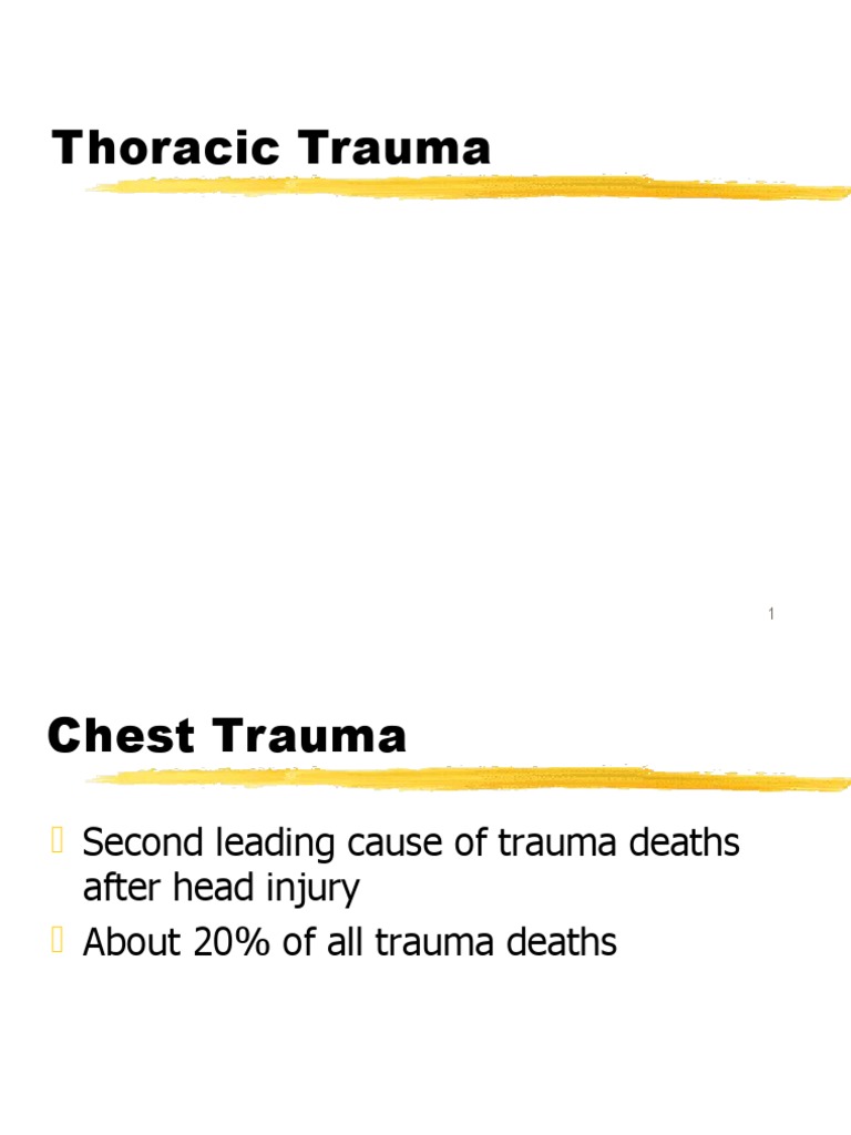 Chest Trauma | PDF | Thorax | Heart