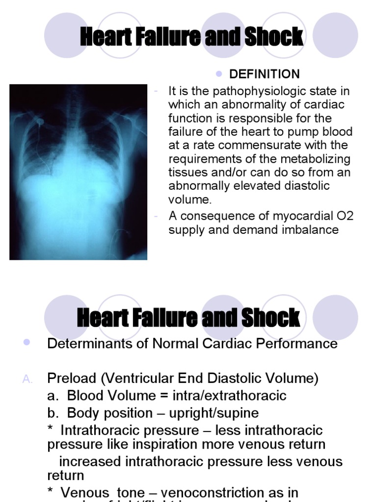 Heart Failure and Shock | PDF | Heart | Shock (Circulatory)