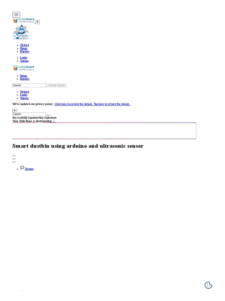 Smart Dustbin Using Arduino And Ultrasonic Sensor Pdf Artificial 9206