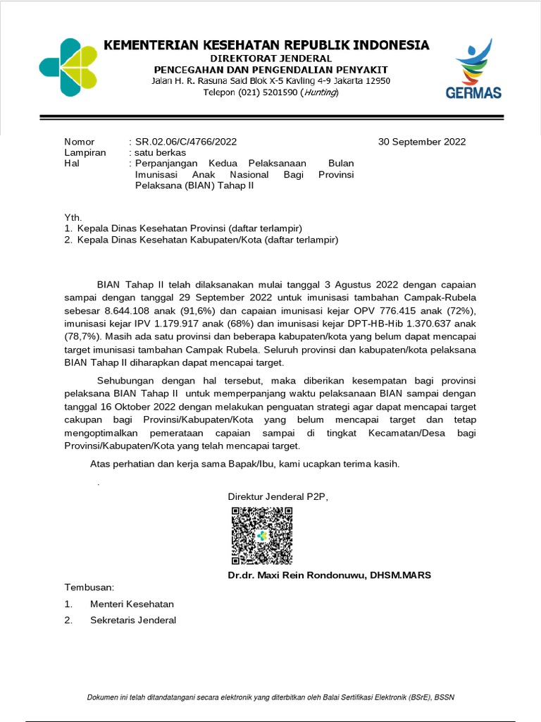 Perpanjangan Kedua Pelaksanaan Bulan Imunisasi Anak Nasional Bagi ... Perpanjangan Kedua Pelaksanaan Bulan Imunisasi Anak Nasional Bagi ...