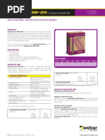 Weberpremix SP-11 Plaster Overview | PDF | Concrete | Plaster