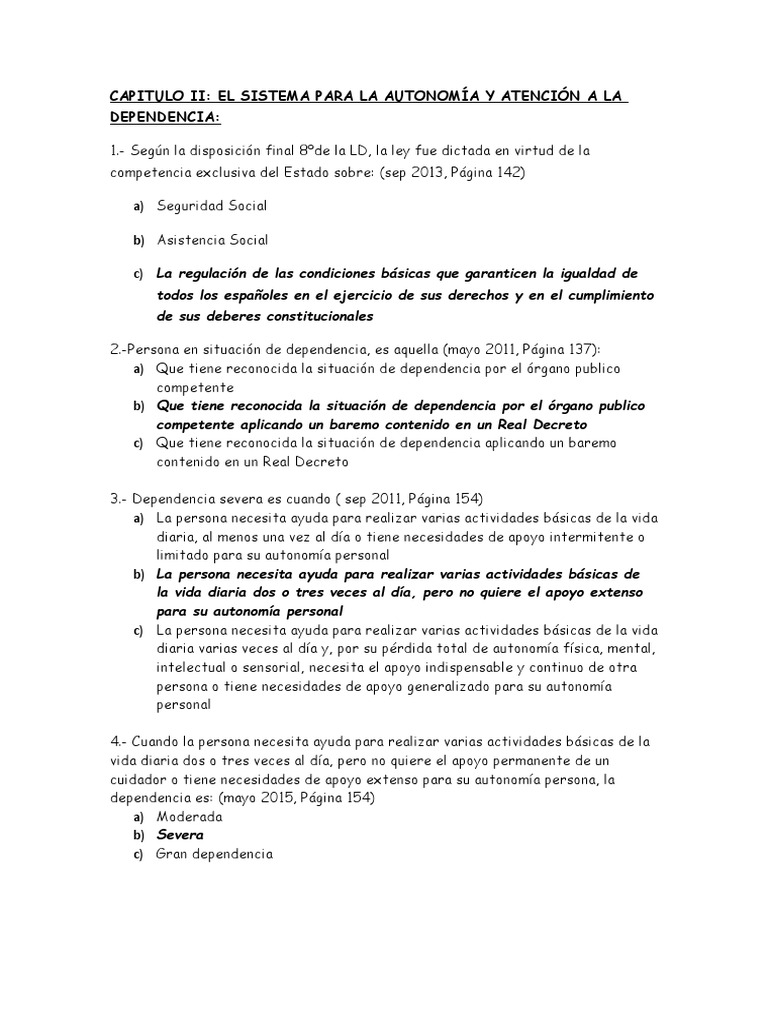 2 - Test Saad Respuestas | Descargar gratis PDF | Trabajo Social ...