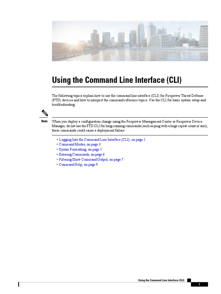 Using The Command Line Interface Cli | PDF | Command Line Interface | Bracket