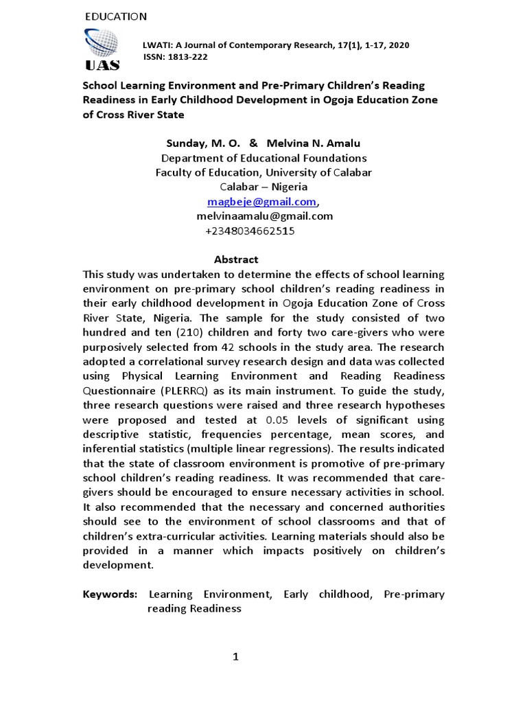 192060-Article Text-487046-1-10-20200107eee | PDF | Preschool | Early ...