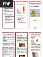 Triptico Uso y Manejo de Extintores | PDF | Incendios | Oxígeno