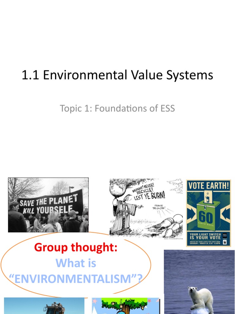 1.1 Environmental Value Systems | PDF | Human | God