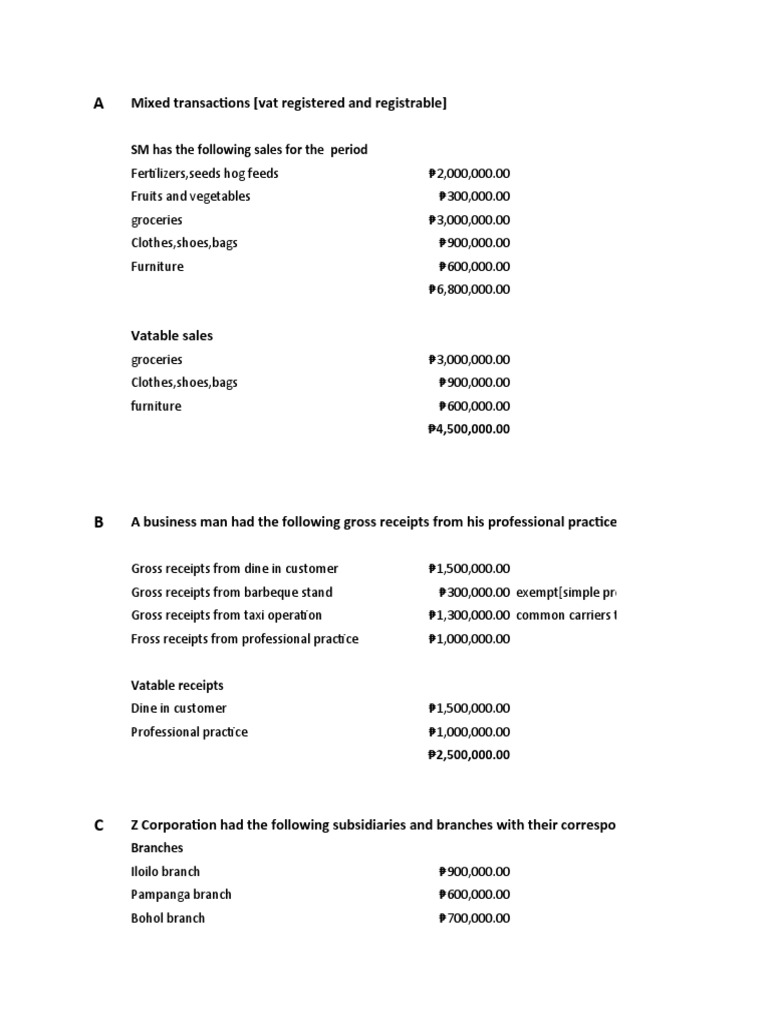 Vat Computation | PDF | Value Added Tax | Taxes