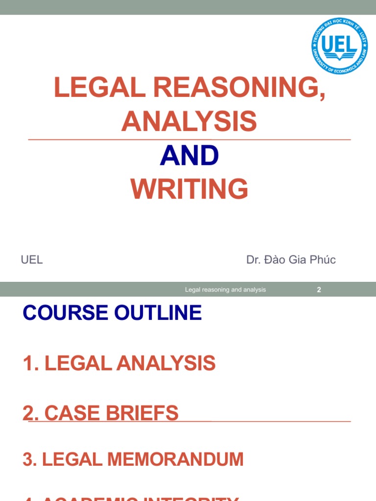 Legal Reasoning and Analysis Guide | PDF | Plagiarism | Brief (Law)