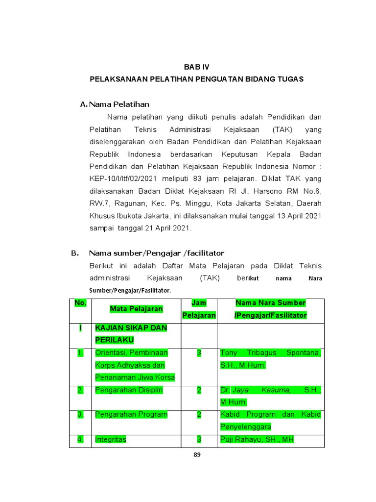 BAB IV Fiks | PDF | Karier & Perkembangan