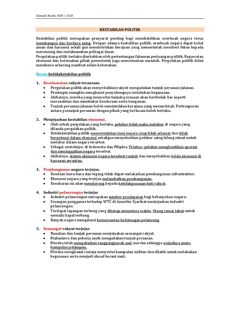 Pecutan Akhir Esei 2 2020 | PDF