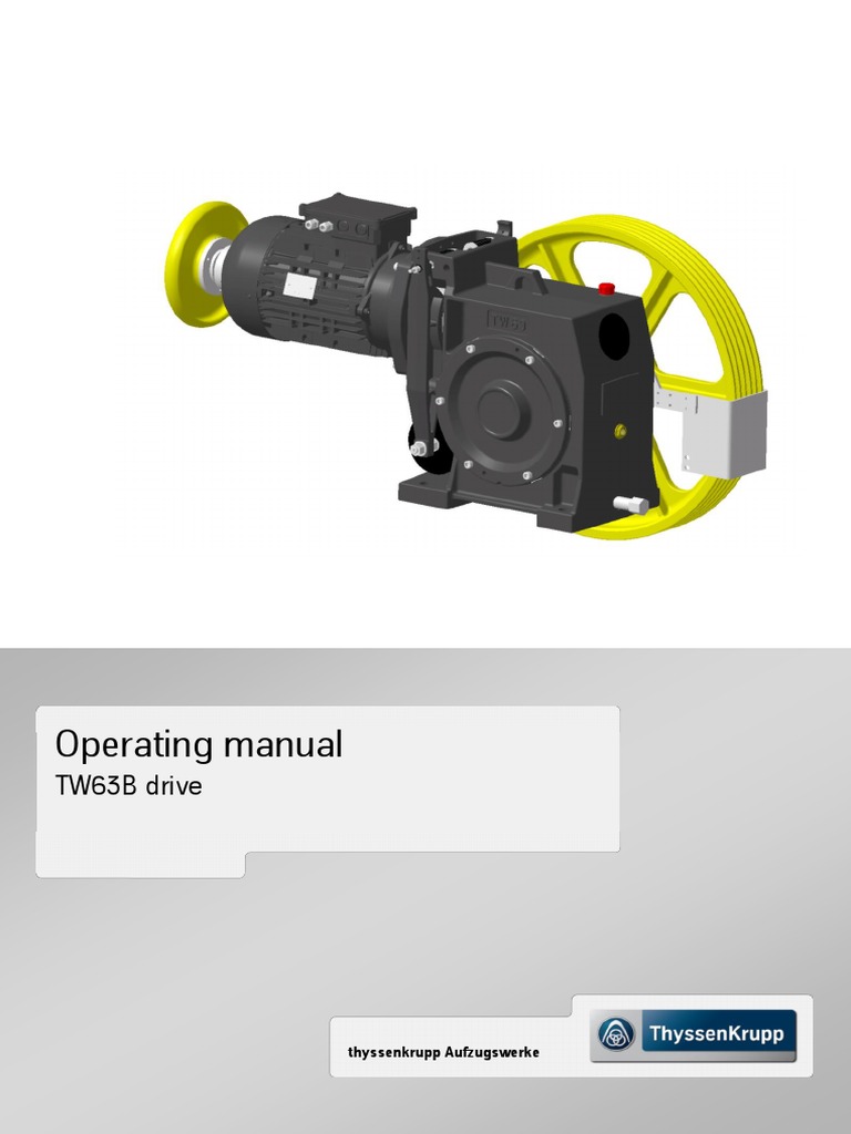 Tkaw-Manual-Ba Atr tw63 2018 09-En | PDF | Electric Motor | Elevator