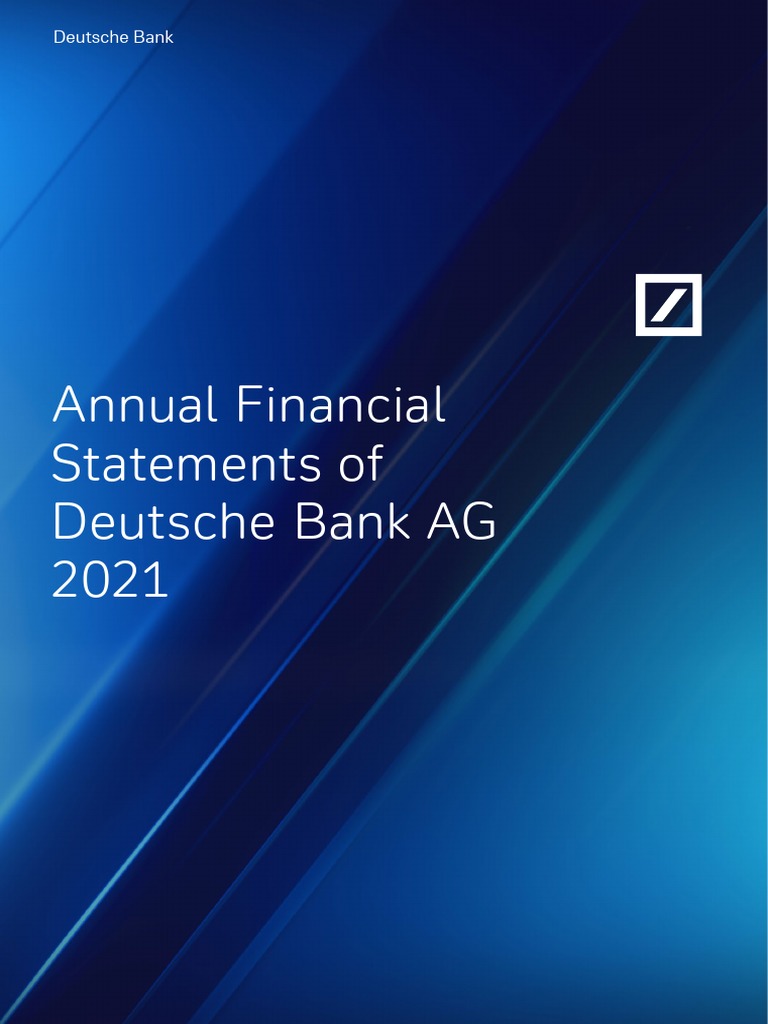 Annual Financial Statements of Deutsche Bank AG 2021 | Download Free ...