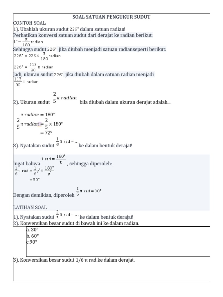 Bank Soal Trigonometri | PDF