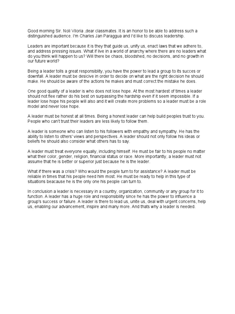 Speech Document-1 | PDF