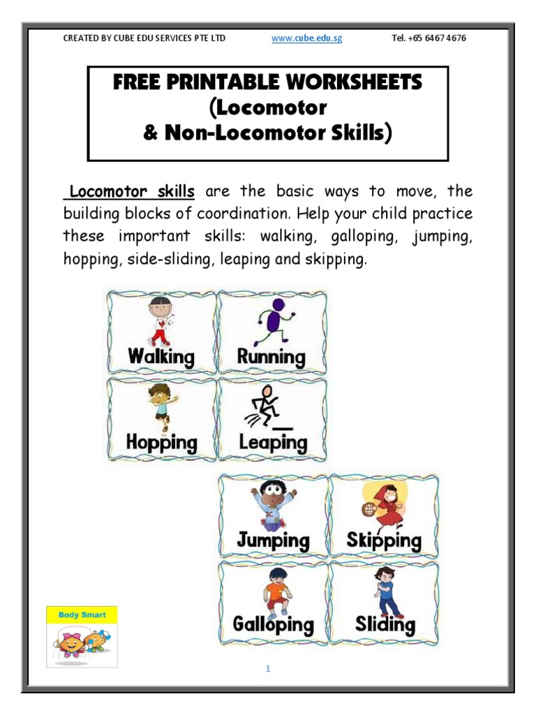 Locomotor and Non Locomotor Worksheet 1 | PDF | Animal Locomotion Locomotor and Non Locomotor Worksheet 1 | PDF | Animal Locomotion