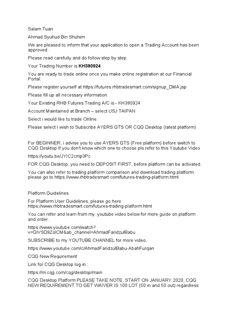 Guide to Activating a Futures Trading Account and Platform Setup ...