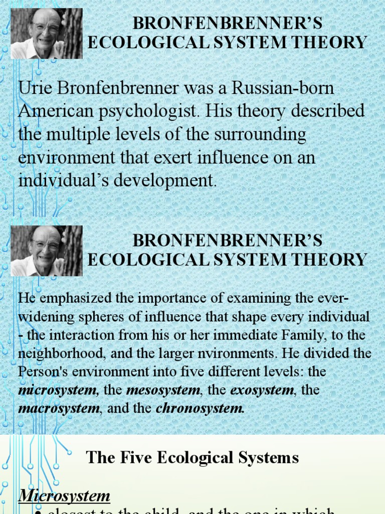 Bronfenbrenner | Download Free PDF | Teachers | Learning