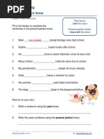 Grade 2 Past Tense Verbs Worksheet | PDF