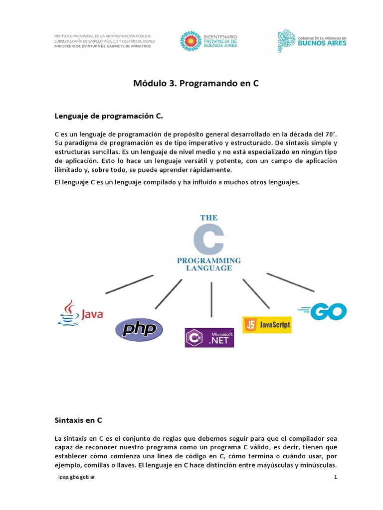 Módulo 3 | PDF | Lenguaje de programación | Programa de computadora