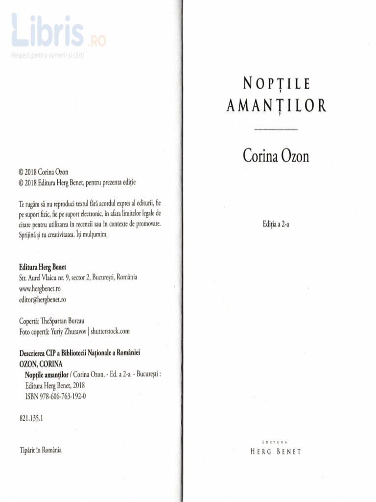 Noptile Amantilor Ed.2 - Corina Ozon | PDF
