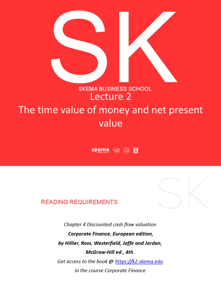 Corporate Finance Lecture 2 | PDF | Net Present Value | Present Value