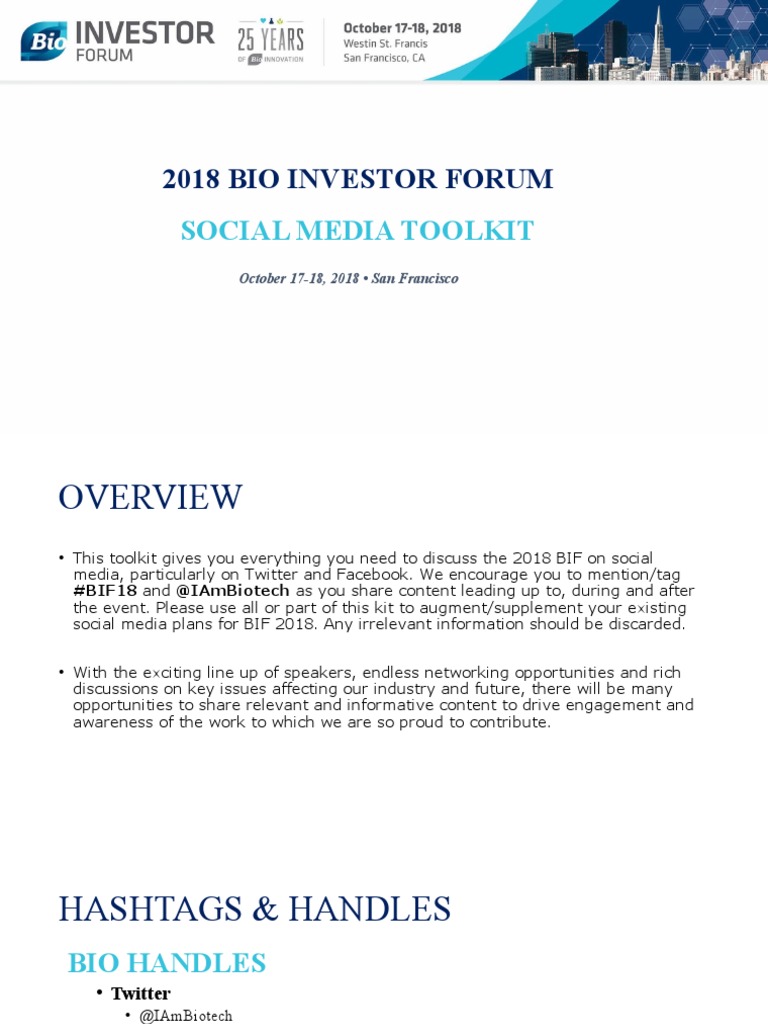 2018 BIO BIF Social Media Final | PDF | Social Media | Popular Culture & Media Studies