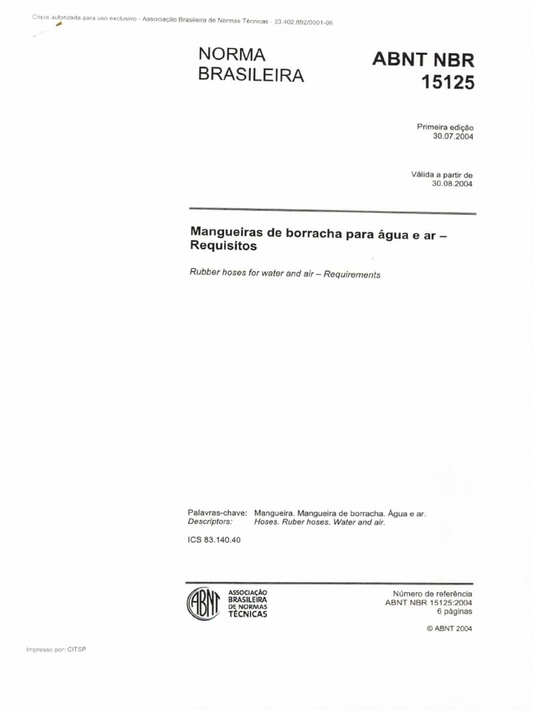 Abnt NBR 15125 | PDF