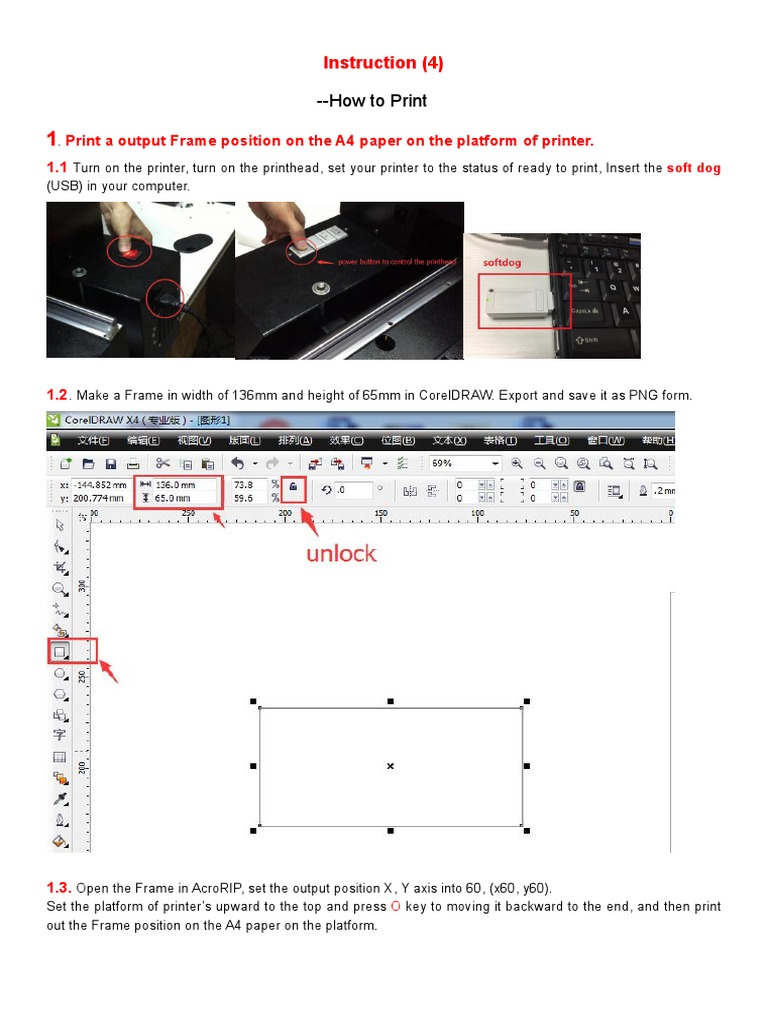 4-Instruction of How To Print A3 EN A3 Uv l1800 | PDF | Printer ...