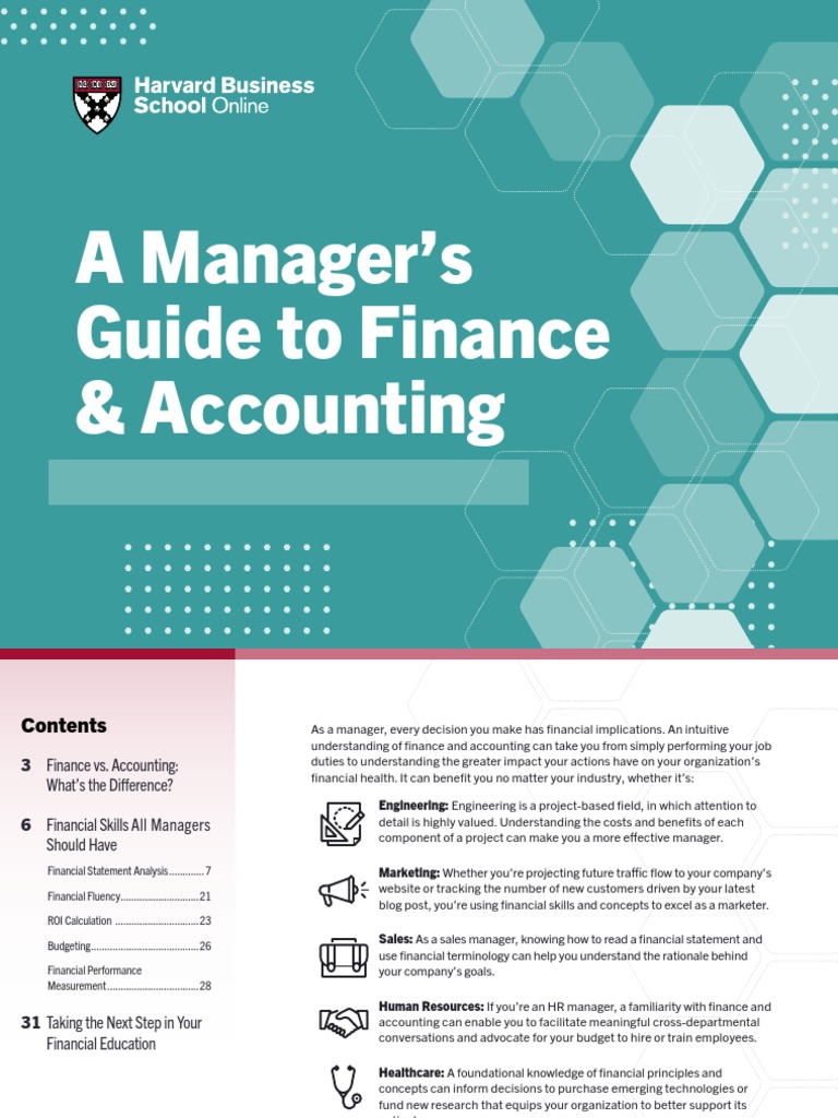 Finance Essentials for Managers Guide | PDF | Balance Sheet | Income ...