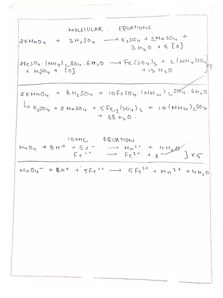 XII Practical Volumetric Analysis (EXP 3,4 & 5) | PDF