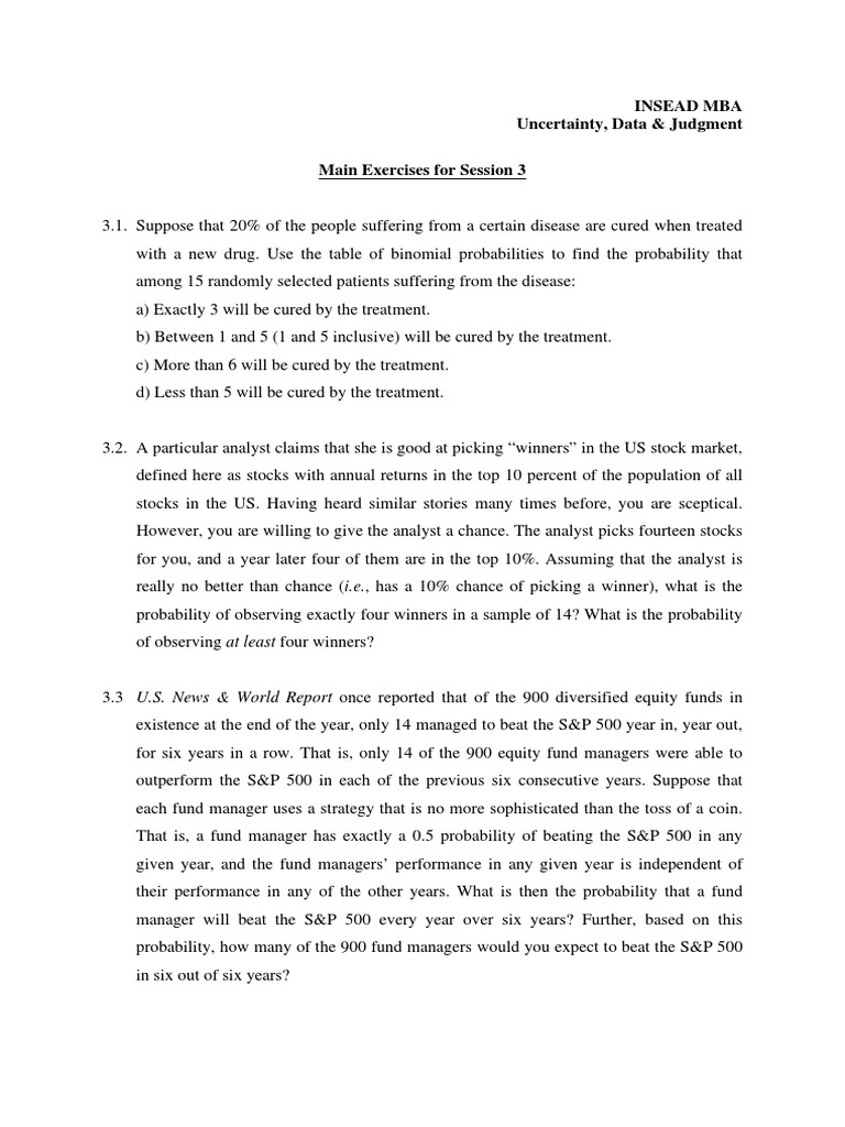Exercises Session 03 | Download Free PDF | Forecasting | Accuracy And Precision