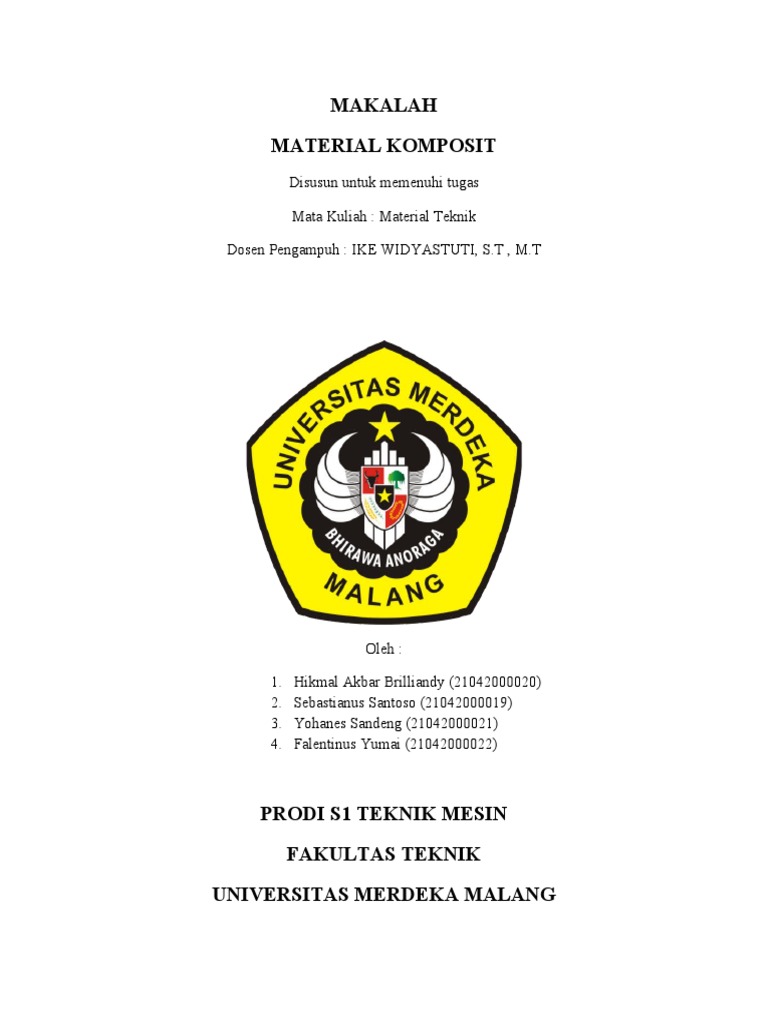 JENIS MATERIAL KOMPOSIT | PDF