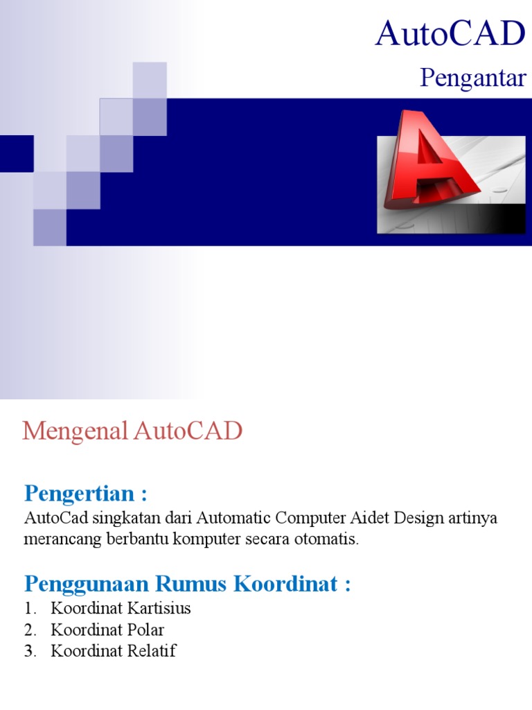 Perintah Dasar dan Rumus AutoCAD | PDF | Komputer